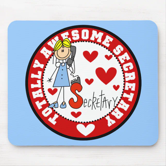 Totally Awesome Secretary Mousepad | Zazzle