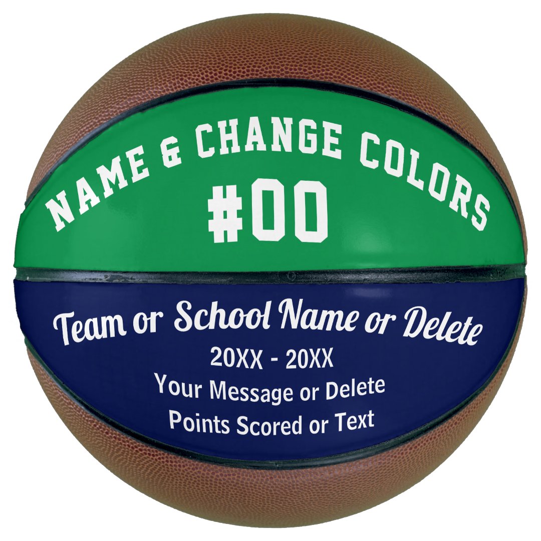 Totally Customizable Personalised Basketball Ball | Zazzle