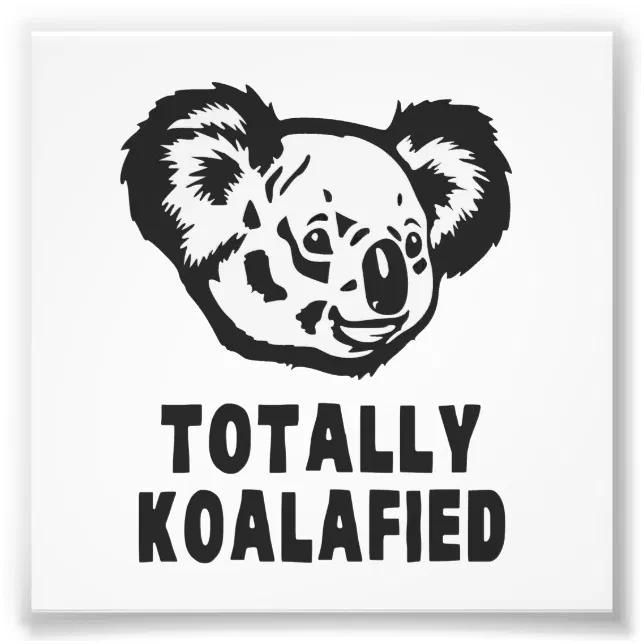 Totally Koalafied Koala Photo Print | Zazzle