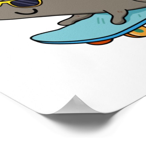 Totally Ratical Funny Rat Pun Poster | Zazzle