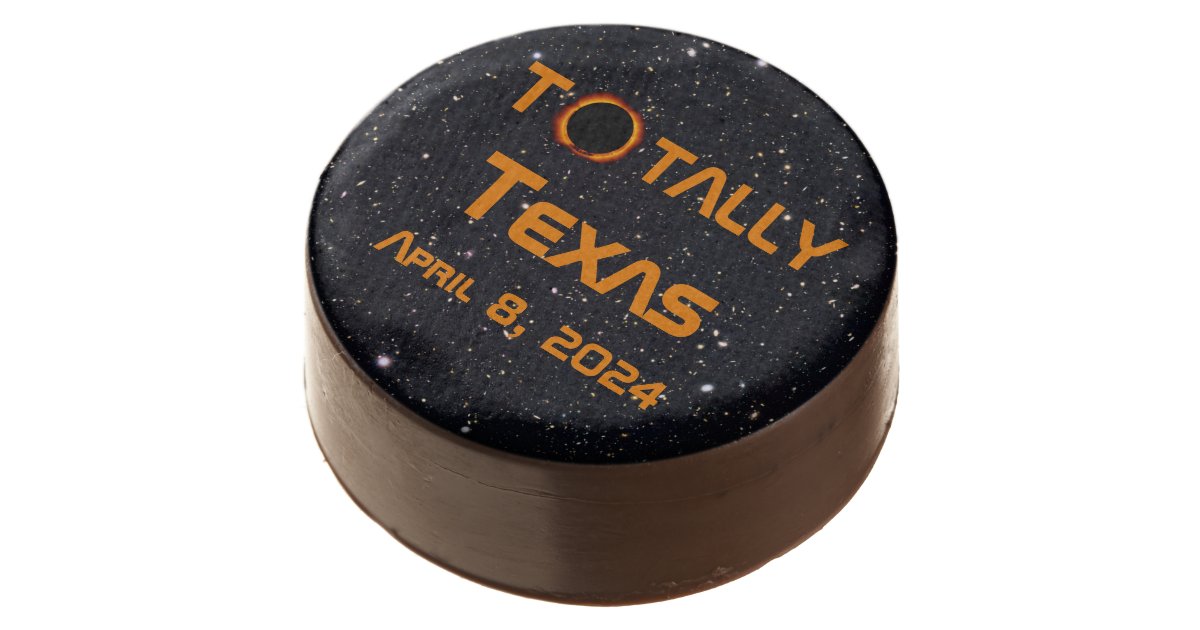 Totally Texas 2024 Solar Eclipse Chocolate Covered Oreo | Zazzle