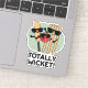 Totally Wicket Funny Sports Cricket Pun Sticker | Zazzle