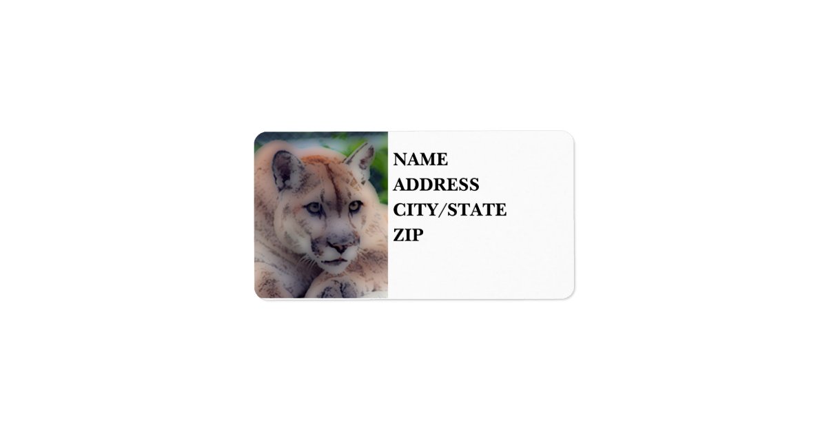 'Totem Panther' Label | Zazzle
