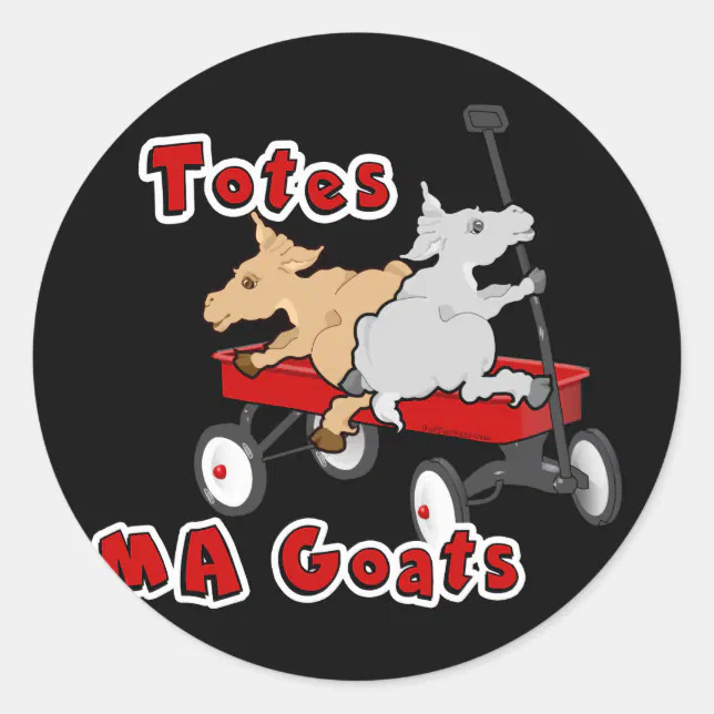 Totes MaGoats FunnY Goat Meme Classic Round Sticker | Zazzle