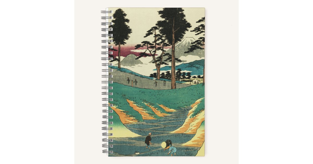 Totsuka, Japan: Vintage Japanese Woodblock Art Notebook | Zazzle