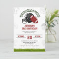Touchdown Football Birthday Party Invitation | Zazzle