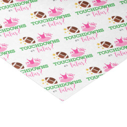 Touchdowns or Tutus Gender Reveal Party Tissue Paper | Zazzle