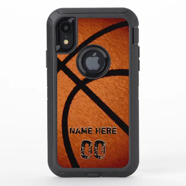 Tough Otterbox Personalized Basketball Phone Case | Zazzle