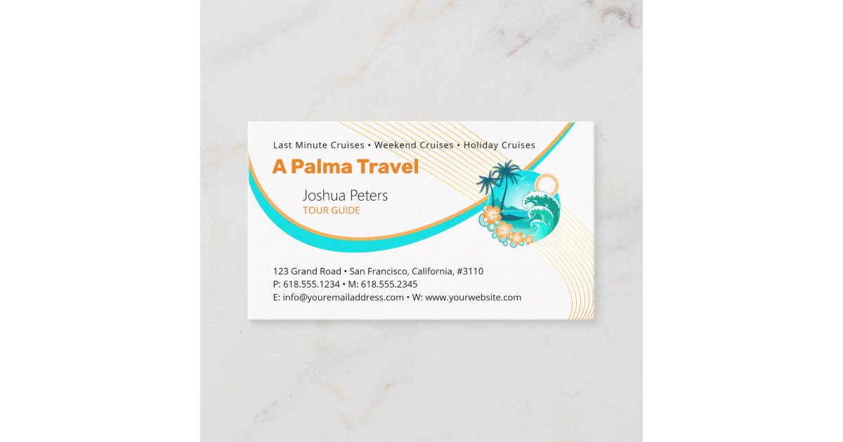 Tour Guide | Best Vacations Business Card | Zazzle