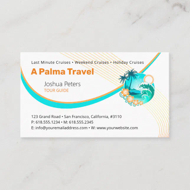 Tour Guide | Best Vacations Business Card | Zazzle
