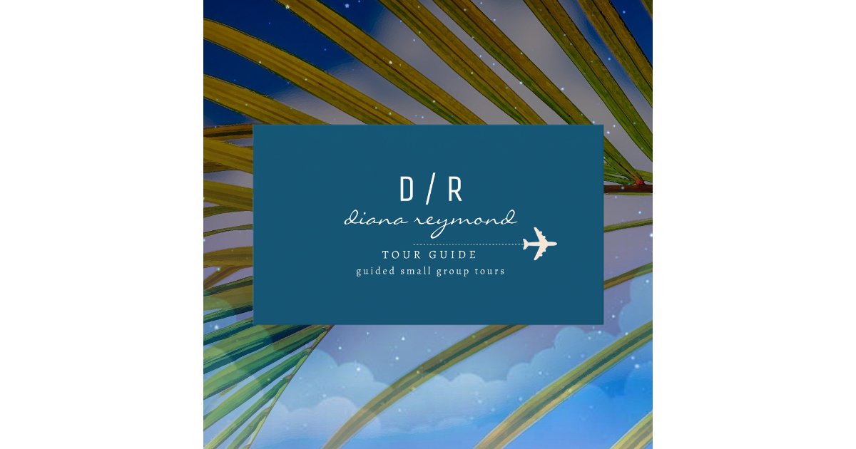 Tour Guide Business Card | Zazzle