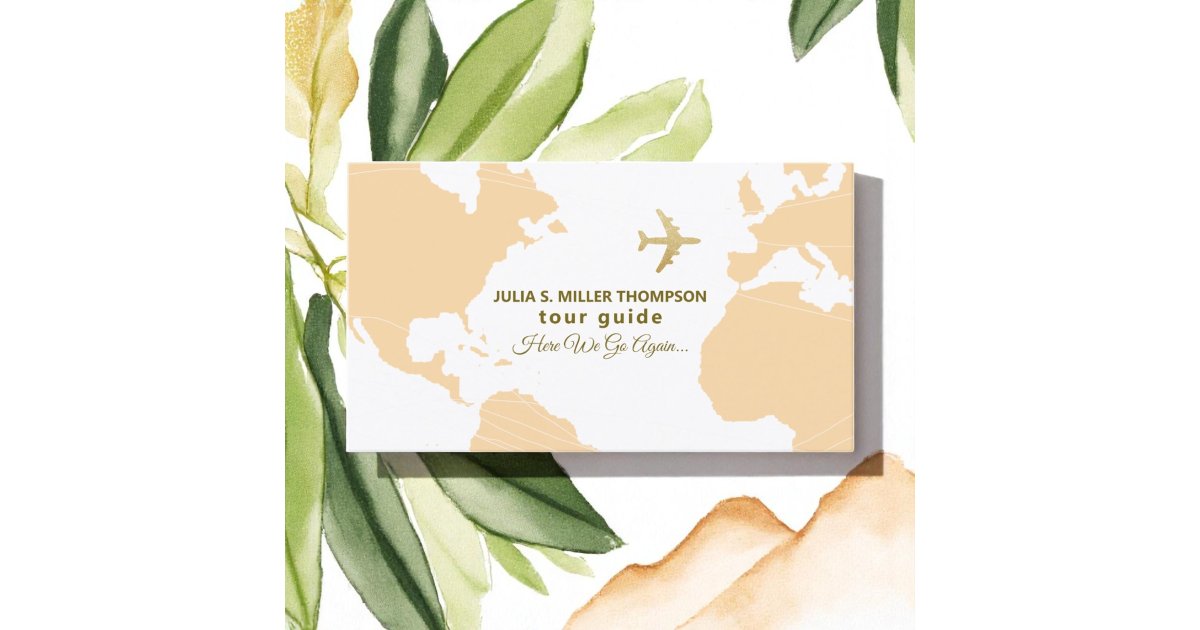 Tour Guide Business Card | Zazzle