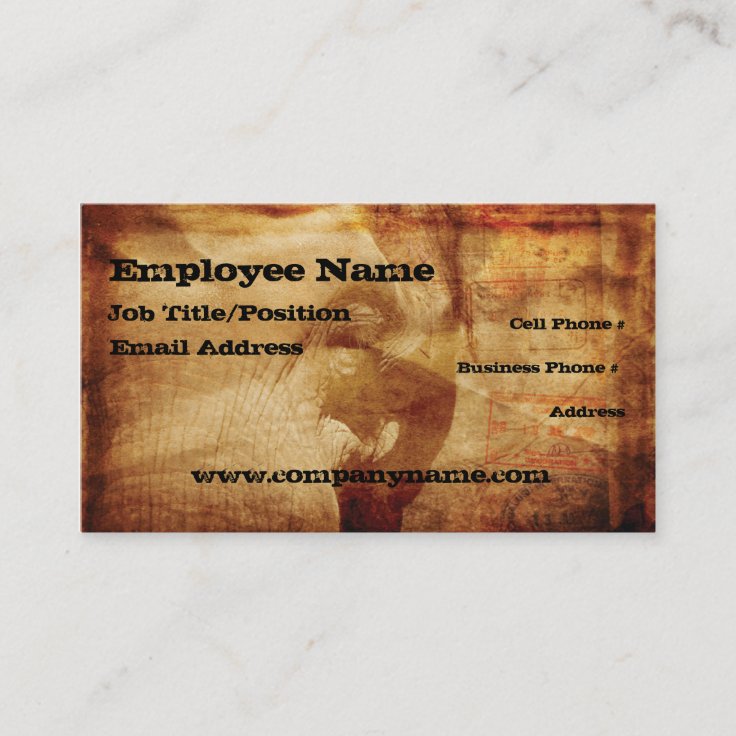 Tour Guide Business Card Template | Zazzle
