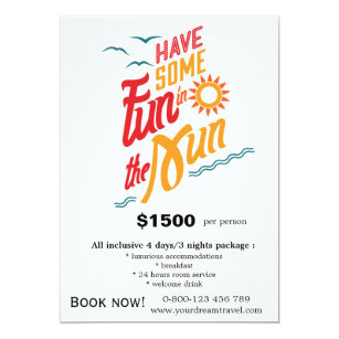 Summer Vacation Invitations | Zazzle