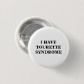 Tourette Syndrome | TS | Button | Zazzle