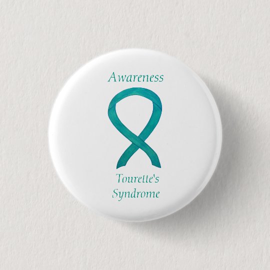 Tourette's Syndrome Awareness Ribbon Custom Pin | Zazzle.com
