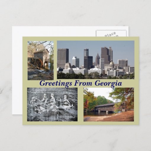 Tourist sites Georgia Postcard | Zazzle