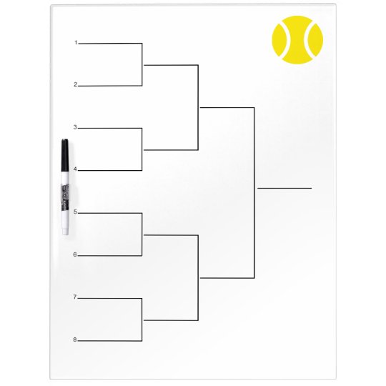 Tournament draw for 8 players | Dry erase board | Zazzle.com
