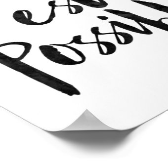 Tout Est Possible Poster | Zazzle