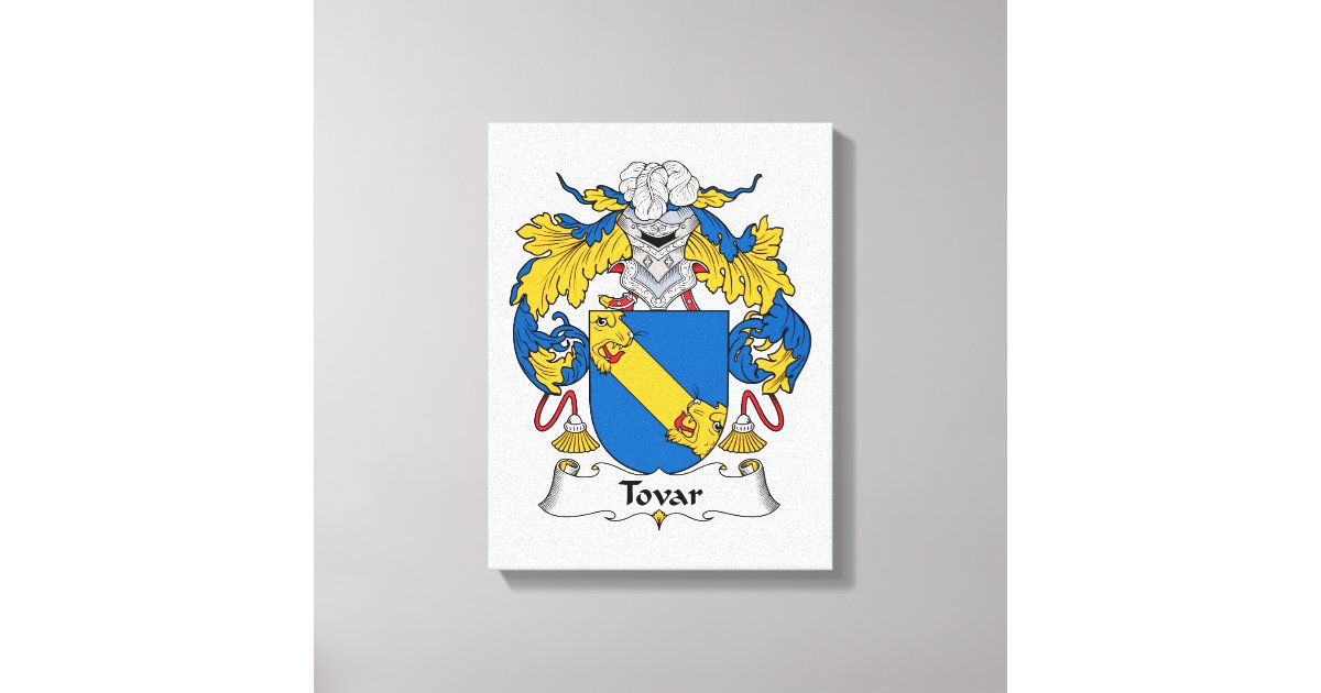 Tovar Family Crest Canvas Print | Zazzle