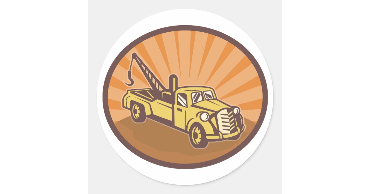 Tow Truck Stickers | Zazzle