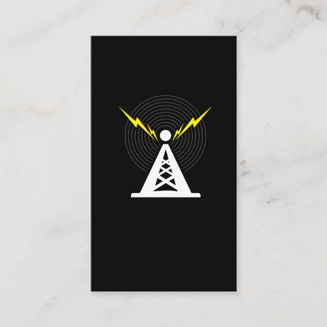 Tower Antenna Ham Radio Operator Business Card | Zazzle