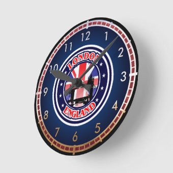 Tower Bridge Round Clock | Zazzle