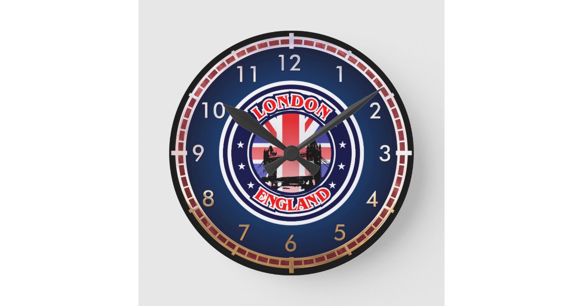 Tower Bridge Round Clock | Zazzle