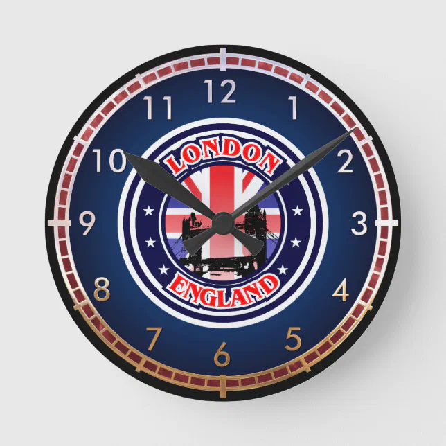 Tower Bridge Round Clock | Zazzle