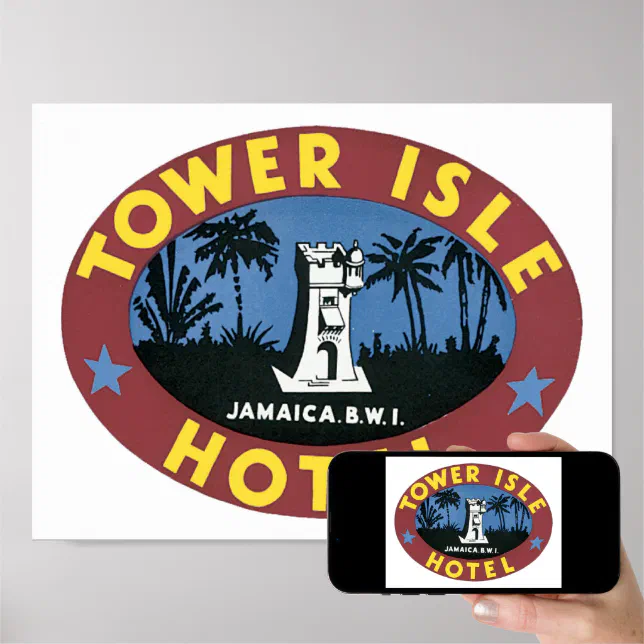 Tower Isle Hotel, Jamaice BWI Poster | Zazzle