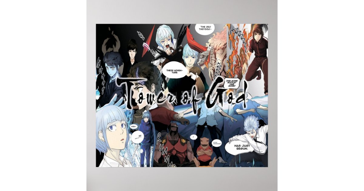 Tower of God Baam Rak and Khun Collage Poster | Zazzle