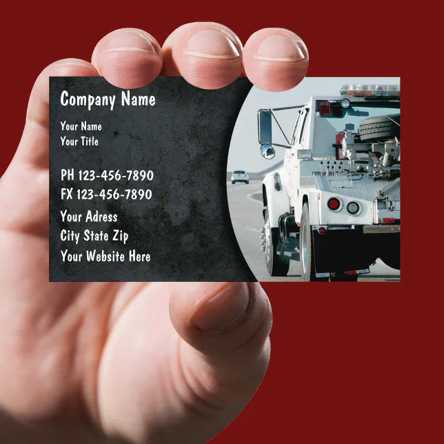 Towing Business Cards | Zazzle