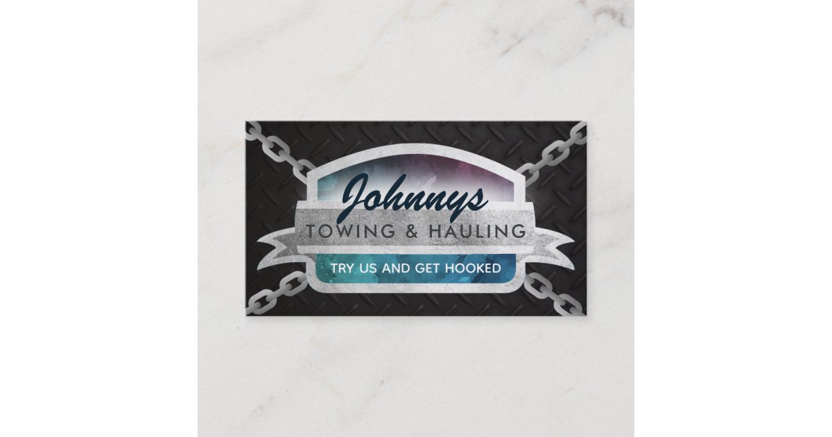 Towing Hauling Slogans Business Cards | Zazzle