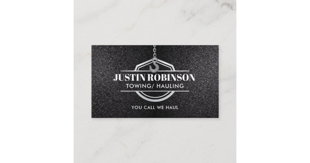 Towing Slogans Business Card | Zazzle