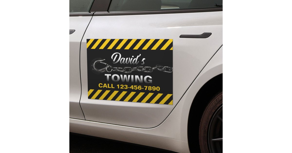 Towing Truck Car Hauling Service Car Magnet | Zazzle Towing Truck Car Hauling Service Car Magnet | Zazzle