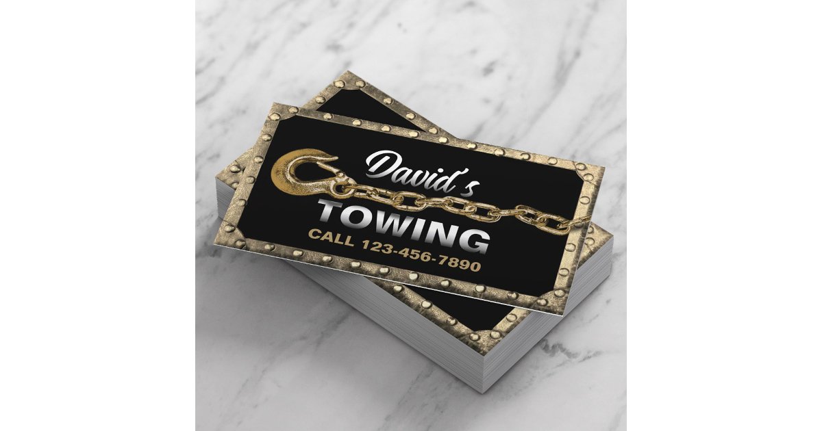 Towing Truck Car Hauling Service Gold Framed Business Card | Zazzle Towing Truck Car Hauling Service Gold Framed Business Card | Zazzle