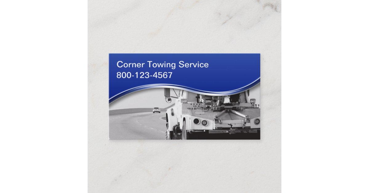 Towing Wrecker Business Cards | Zazzle