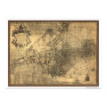 Town of Boston Map - 1769 Poster | Zazzle
