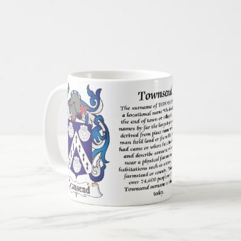 Townsend Family Coat of Arms mug | Zazzle