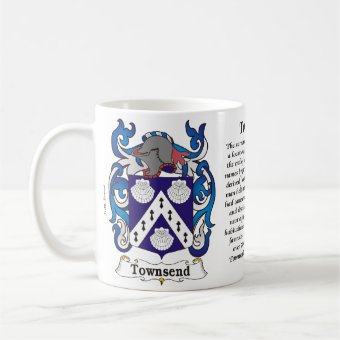 Townsend Family Coat of Arms mug | Zazzle