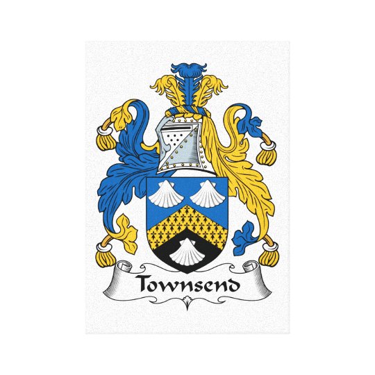 Townsend Family Crest Canvas Print | Zazzle.com