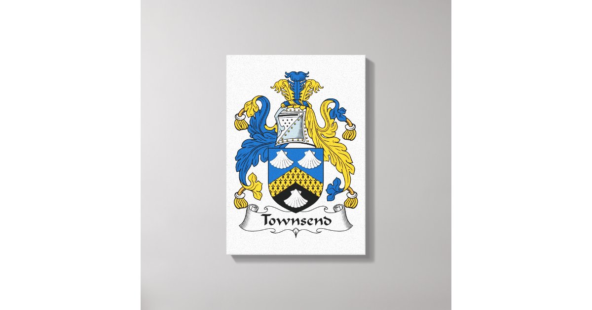 Townsend Family Crest Canvas Print | Zazzle