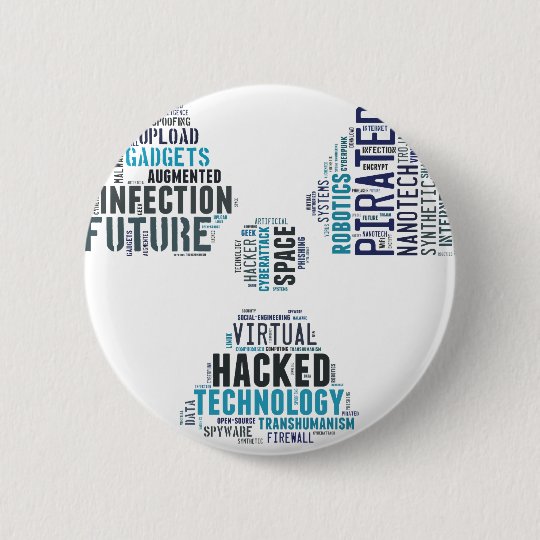 Toxic Cyberpunk Hacker Button | Zazzle.com