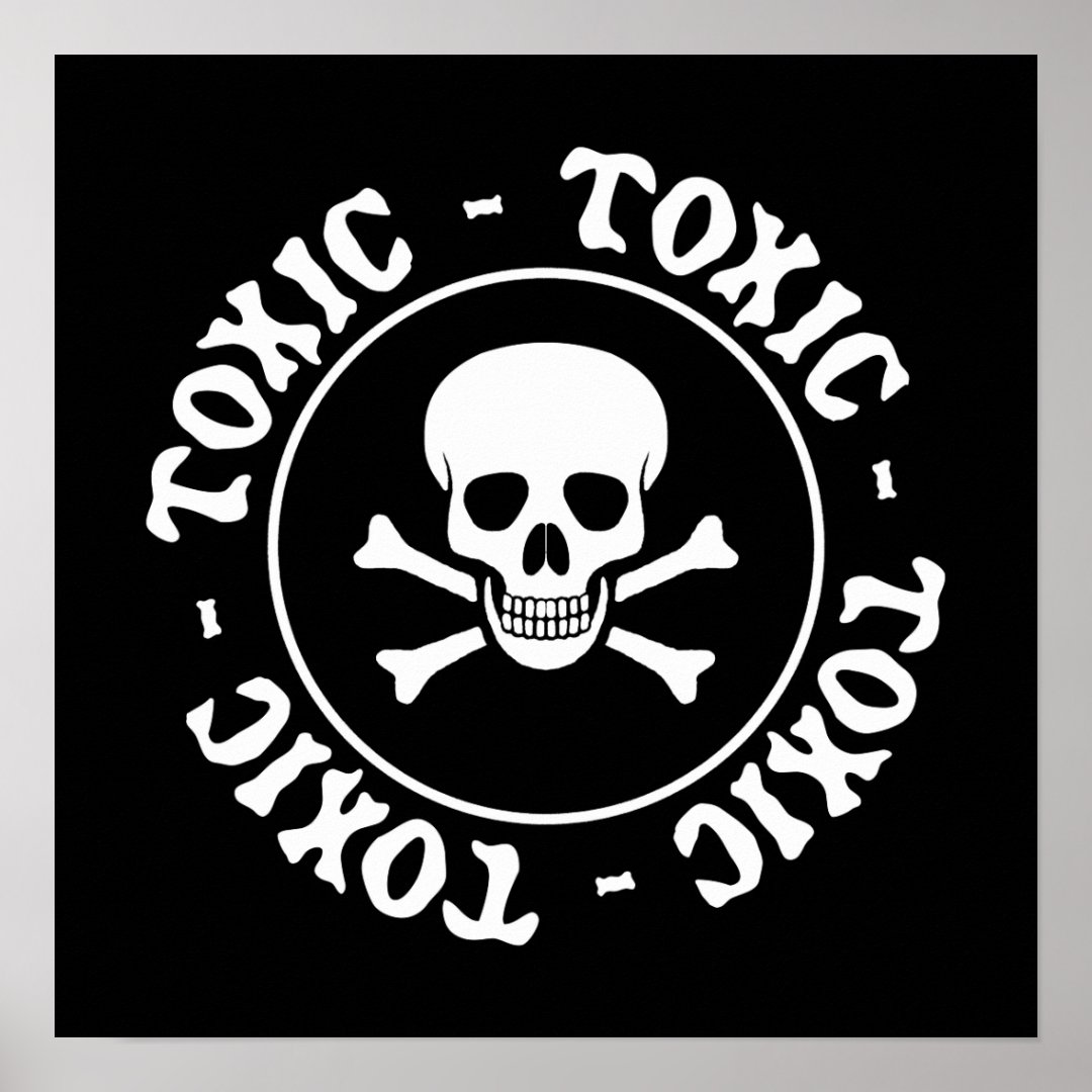Toxic Skull Poster | Zazzle