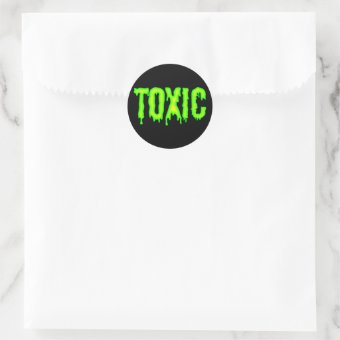 Toxic Sticker | Zazzle