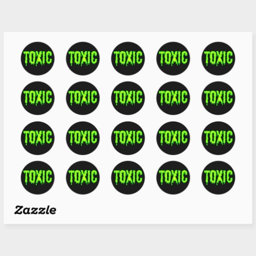 Toxic Sticker | Zazzle