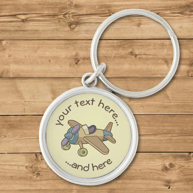 Toy Airplane Keychain | Zazzle