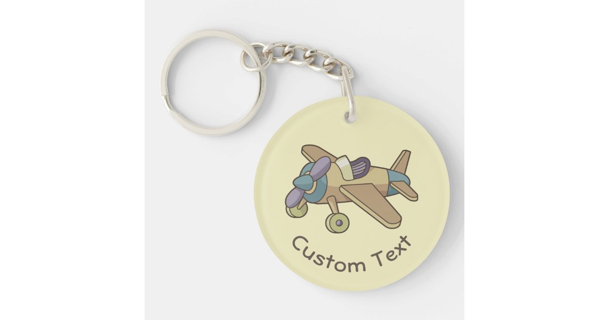 Toy Airplane Keychain | Zazzle