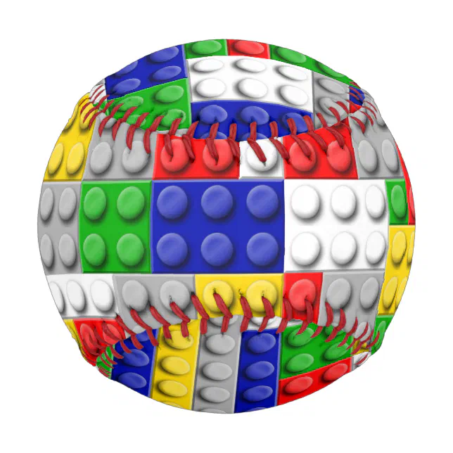Toy Building Block Brick Boys Kids Pattern Baseball | Zazzle