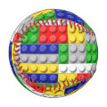 Toy Building Block Brick Boys Kids Pattern Baseball | Zazzle